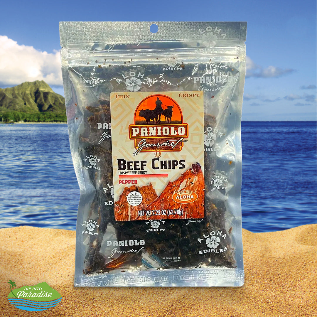 Paniolo Gourmet Thin & Crispy Pepper Beef Chips (2.25 oz) | Dip Into ...